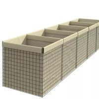 China Factory Supply Green Defensive Barrier Wholesale Welding Wire Mesh Sand Barrier Wall Bastion for sale