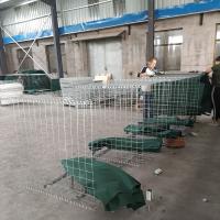 China Galvanized Welding Anti-corrosion HESCO Defensive Military Barrier Wall With Dark Green In Canada for sale