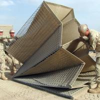 China Heavy Galvanized Welding Anti Corrosion HESCO Defensive Military Sand Filled Barrier Wall In Canada for sale