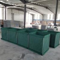 China Portable Welded Square 3x3 inches Military Barrier Defensive Stone Box Barriers In Ghana for sale