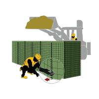 China Heavy Zinc Coating Gabion Wall Defence Barrier Manufacturers For Security Sand Border Barriers for sale