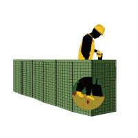 China Heavy Zinc Coating Gabion Wall Defence Barrier Manufacturers For Security Sand Border Barriers for sale