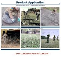 China Inconspicuous Obstacle Fence Security Tank Military Barriers Mesh Steel Wire Mesh Trap Netting Wire Network Woven Rings for sale