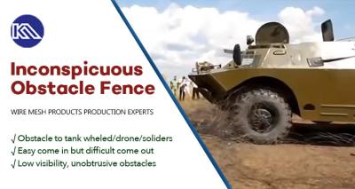 China Customized Tank Wire Mesh Net Anti Tank Track Wrapping Wire Mesh Reduce Tank Mobility for sale