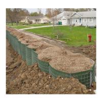 China Galvanized Welded Square 3x3 Inches Military Barrier Defensive Stone Box Barriers In Ghana for sale