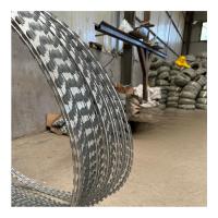 China Double Bto-22 Concertina Straight Crossed Blade Razor Barbed Wire for sale