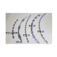China Silver Gray Razor Barbed Blade Wire Effective Perimeter Protection for sale