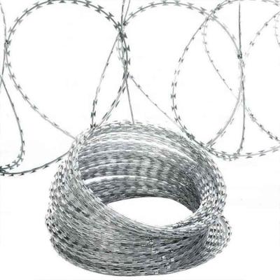 China Wholesale BTO-10 Razor Barbed Wire High Tensile Rolls For Secure Enclosures Wire Fence Panel for sale