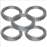 China BTO-22 BTO-30 HDP Galvanized 900mm coil diameter concertina razor barbed wire mesh for sale for sale