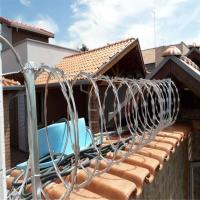 China 90cm CBT-65 Stainless Steel Concertina Razor Barbed Wire for Airport Protection Fence for sale
