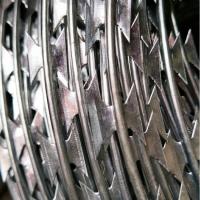 China BTO-22 Concertina Wire Electric Galvanized Nigeria Razor Barbed Wire Razor Wire Price Per Roll for sale