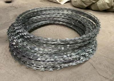 China Galvanized Pvc Stainless Steel Concertina Razor Barbed Wire Fencing Wire for sale