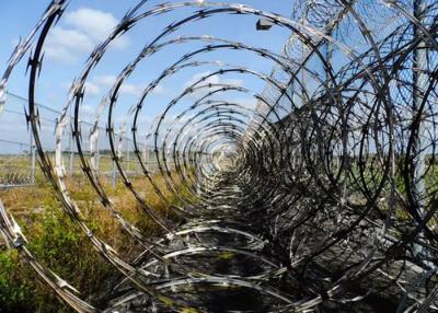 China Spiral Straight Line and Cross Type Razor Barbed Wire Available BTO-12 for sale
