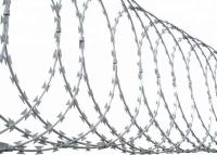 China Spiral Straight Line And Spiral Cross Types Of Razor Barbed Wire Safety Fence for sale