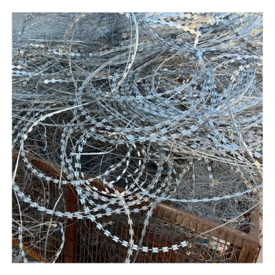 China High Tensile Galvanized Steel Fencing Razor Barbed Wire for sale