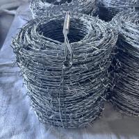 China galvanized barbed wire galvanized barbed wire price 250m per roll dutch net metal guardrail enclosure barbed wire tbar stretch tool for barb wire Ce Certificate for sale