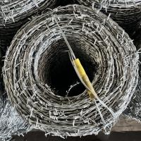 China Hot Dipped Galvanized Fencing High Tensile Barbed Wire 1.6Mm 300M for sale