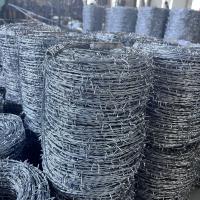 China Wholesale High Tensile Twist Galvanized Barbed Wire 14gauge with 3or 4inch barb distance for sale