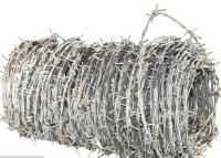 China Fence Construction Protection 14gauge Double Twisted Galvanized Barbed Wire for sale