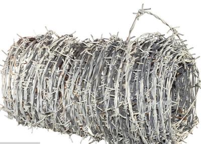 China Fence Construction Protection 14gauge Double Twisted Galvanized Barbed Wire for sale