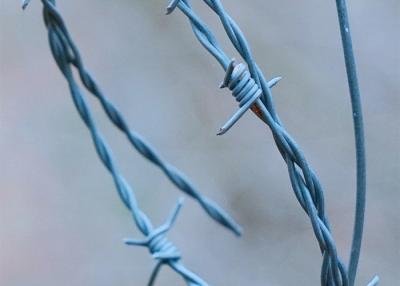 China Rust Resistance 3or 4inch Barb Distance Single Strand PVC Coated Iron Barbed Wire for sale