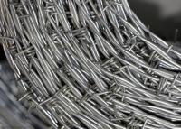 China Rust Resistance Single Strand Stainless Steel Barbed Wire Price Per Roll for sale