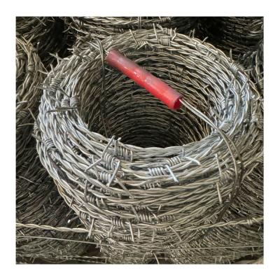 China Standard Galvanized BWG16 Double Strand Barbed Wire Fence With Handle for sale