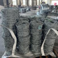 China Standard Galvanized BWG16 Double Strand Barbed Wire Fence With Handle for sale