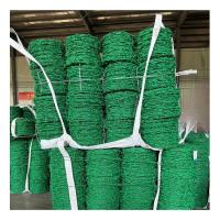 China Galvanized Safety Protection Spike Rope PVC Coated Barbed Wire Mesh Fence Stock Fast Delivery for sale