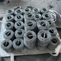 China Galvanized Safety Protection Spike Rope PVC Coated Barbed Wire Mesh Fence Stock Fast Delivery for sale