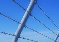 China Customized Installation Of Barbed Tape Protection Hot-dip Galvanized Barbed Wire Fence For Prison Security for sale