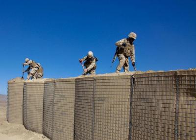 China Heavy Galvanized Coated Wire Mesh Gabion Bastions Defensive Barrier System for sale