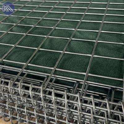 China MIL1 1.37m High Galfan Coated Welded Gabion Line With Geotextile Military Grade HESCO Flood Barriers In USA Market for sale