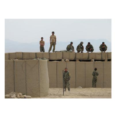 China 4.0 Mm Defensive Hesco Bation Barrier Gabion Primarily Used For Flood Control And Military Fortifications for sale