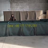 China Galvanized Coated Welded Gabion Wall Type Defensive Barriers For Sand Wall Defemsove Bastion for sale