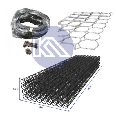 China Inconspicuous Obstacle Fence Security Wire Mesh Barrier MZP Tangle Barely Noticeable Obstacle 10х10х1.4m  Anti Tank Wire for sale