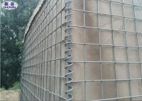 China Army Defensive Barrier Sand Color / Mesh Gabion Box System for sale