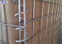 China Collapsible Metal Gabion Box Security Barrier 300gsm Sand Color OEM Service for sale