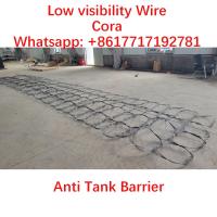 China MZP Low Visibility Anti Tank Wire Barrier 10x10m Steel Mesh 0.5-0.9mm for sale