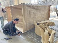China 3''x3'' Heavy Duty Defensive Barrier Wall 2.21x1.52x30m Galvanized Steel for sale