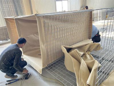 China Galvanized Sand Wall Welded Defensive Barrier Explosion Proof Cage Flood Defense Gabion Blast Wall Geotextile Bastion Barriers for sale