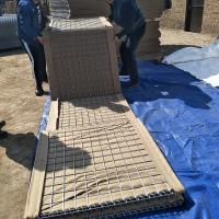China Galvanized Welded Mesh Gabion Box 5mm Wire 300 Gsm Geotextile Military Barrier for sale