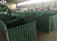 China Hot Dipped Galvanized Military Gabion Box hesco barrier , Wire Mesh Retaining Wall for sale