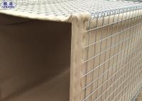 China Brown Military Hesco Barrier Sand Wall , Gabion Baskets Retaining Wall for sale