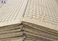 China Brown Military Hesco Barrier Sand Wall , Gabion Baskets Retaining Wall for sale
