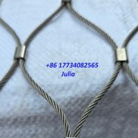 China Decoration Stainless Steel Wire Rope Ferrule Anti Drone Mesh Netting 3x3m for sale