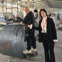 China Ukraine Hot Dipped Galvanized BTO-16 Barbed Blade Razor Wire Security Fencing for sale