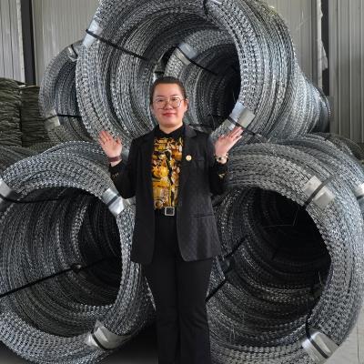 China Egoza Concertina Razor Barbed Wire Fence Ultimate Perimeter Defense Solution for sale