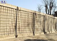 China Army Defensive Hesco Barrier , Mesh Gabion Box Wall 4.0 Mm Spring Wire for sale