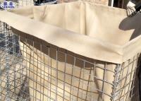 China Army Defensive Hesco Barrier , Mesh Gabion Box Wall 4.0 Mm Spring Wire for sale